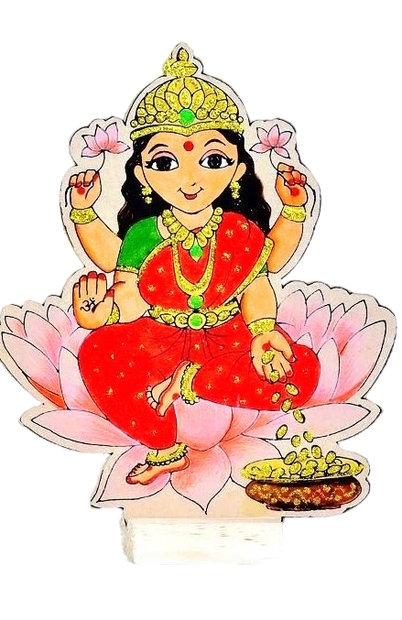 DIY Colouring Wooden Goddess Lakshmi Activity Box – Little Canvas