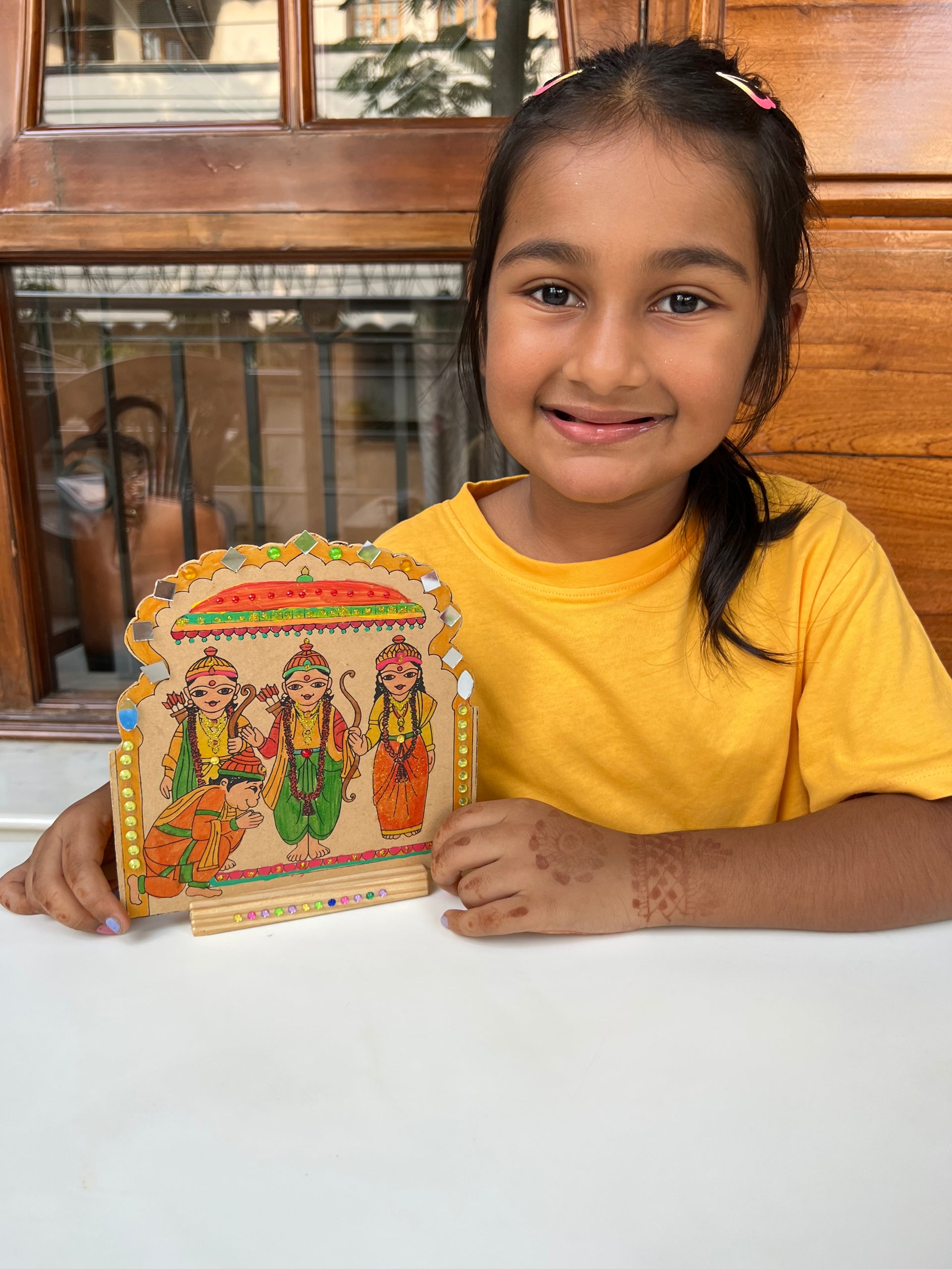 DIY Colouring Wooden Ram Darbar Activity Box – Little Canvas