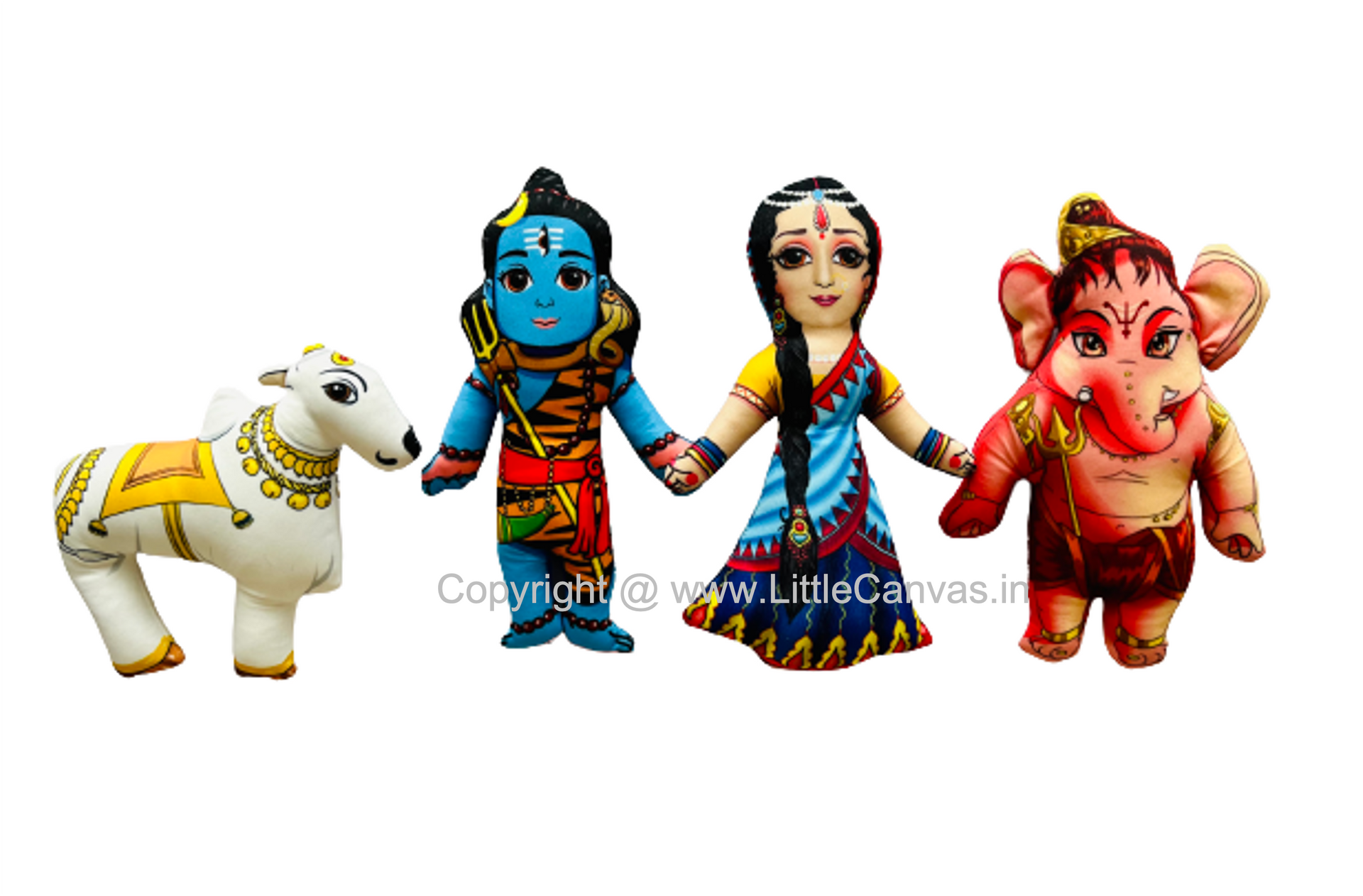 Lord Shiva and Goddess Parvati Plush Dolls – Little Canvas